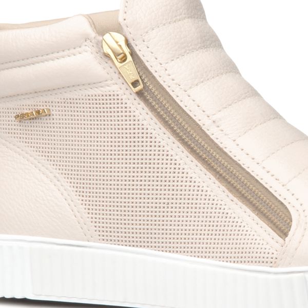 Tênis Pegada Feminino em Couro Off White 219067-02 - pegada