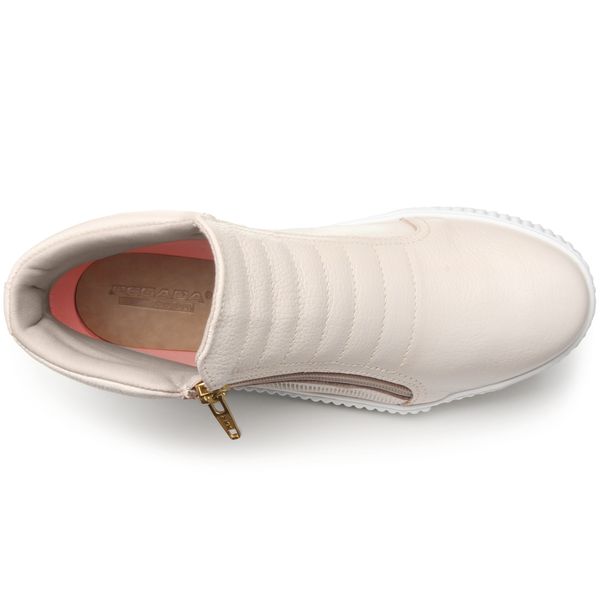 Tênis Pegada Feminino em Couro Off White 219067-02 - pegada