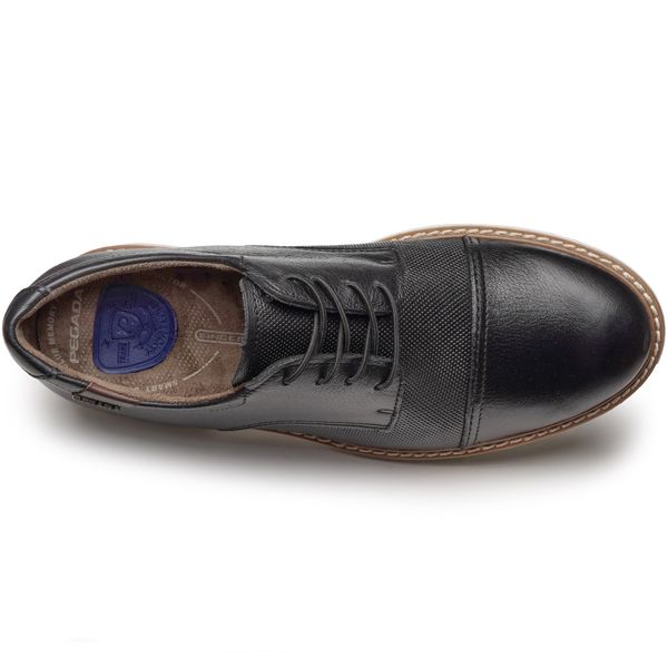 Sapato Casual Pegada Masculino em Couro Preto 126206-01 - pegada